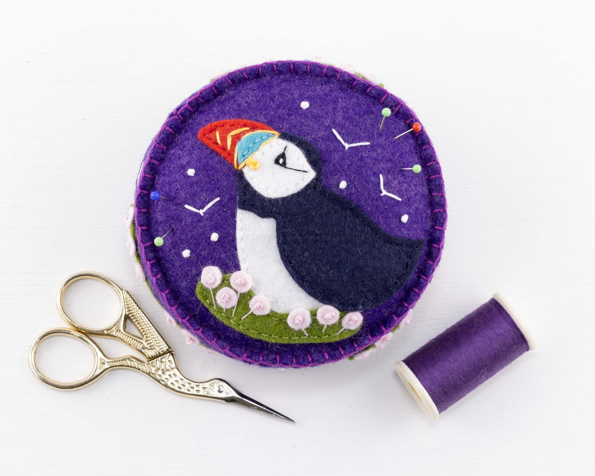 Puffin Felt Pin Cushion – Tilly & Puffin