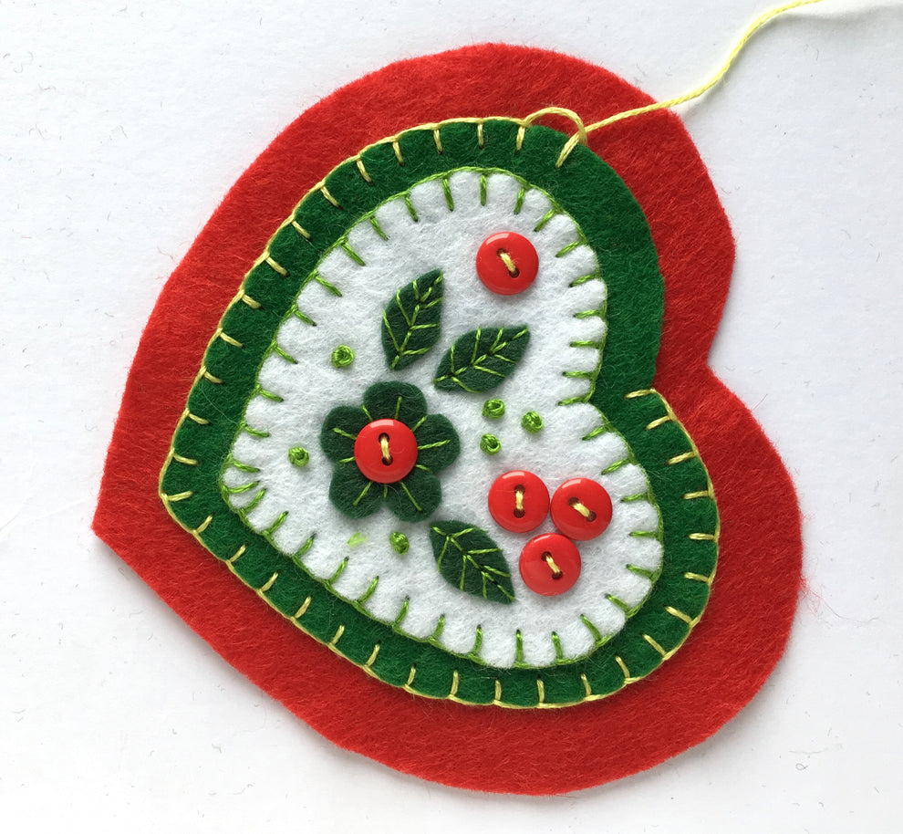 Heart Christmas Ornament PDF Sewing Pattern – Tilly & Puffin