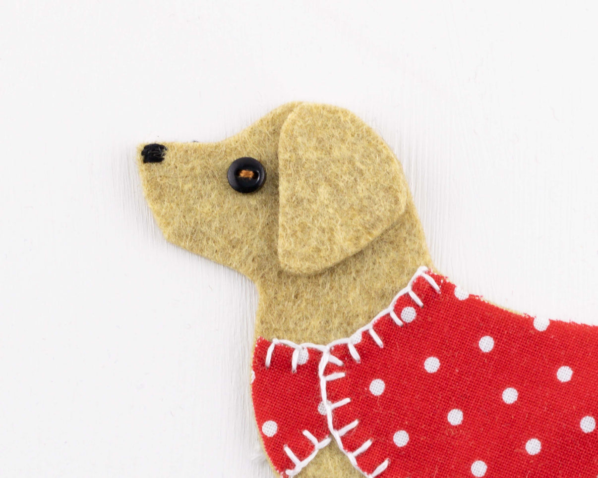 Labrador Felt Ornament Sewing Pattern – Tilly & Puffin
