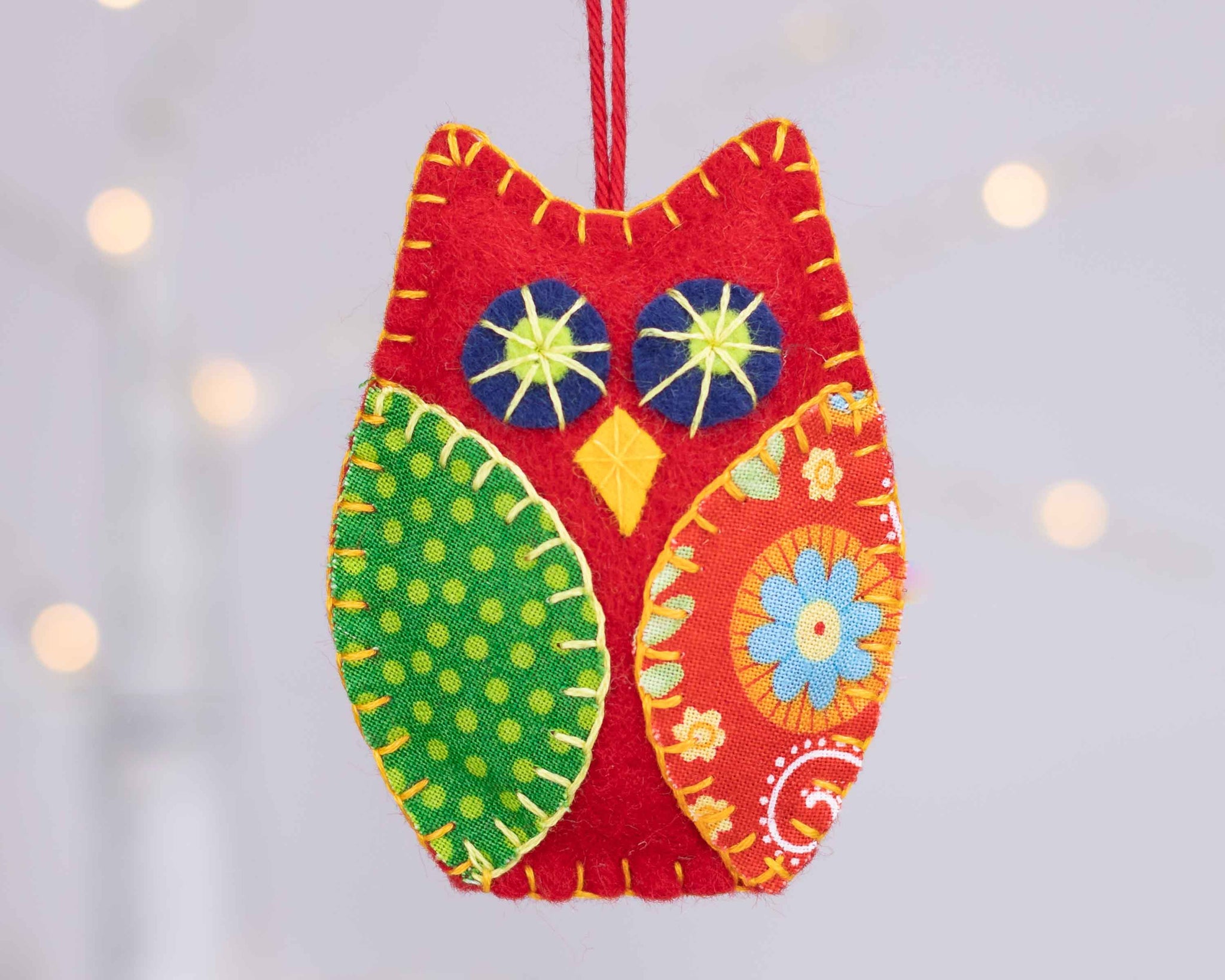 Felt Owl Christmas Ornaments – Tilly & Puffin