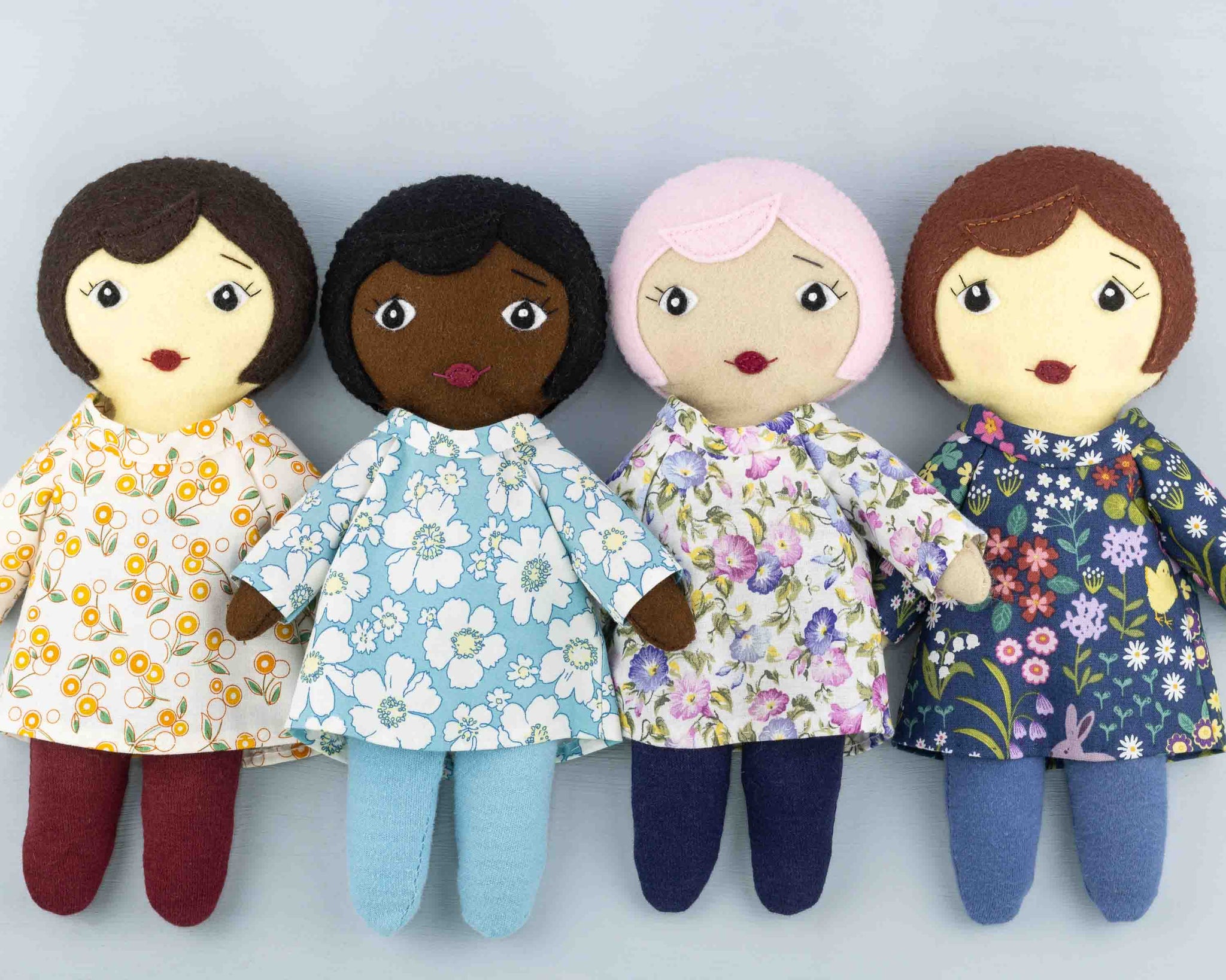Daisy Felt Doll Sewing Pattern – Tilly & Puffin
