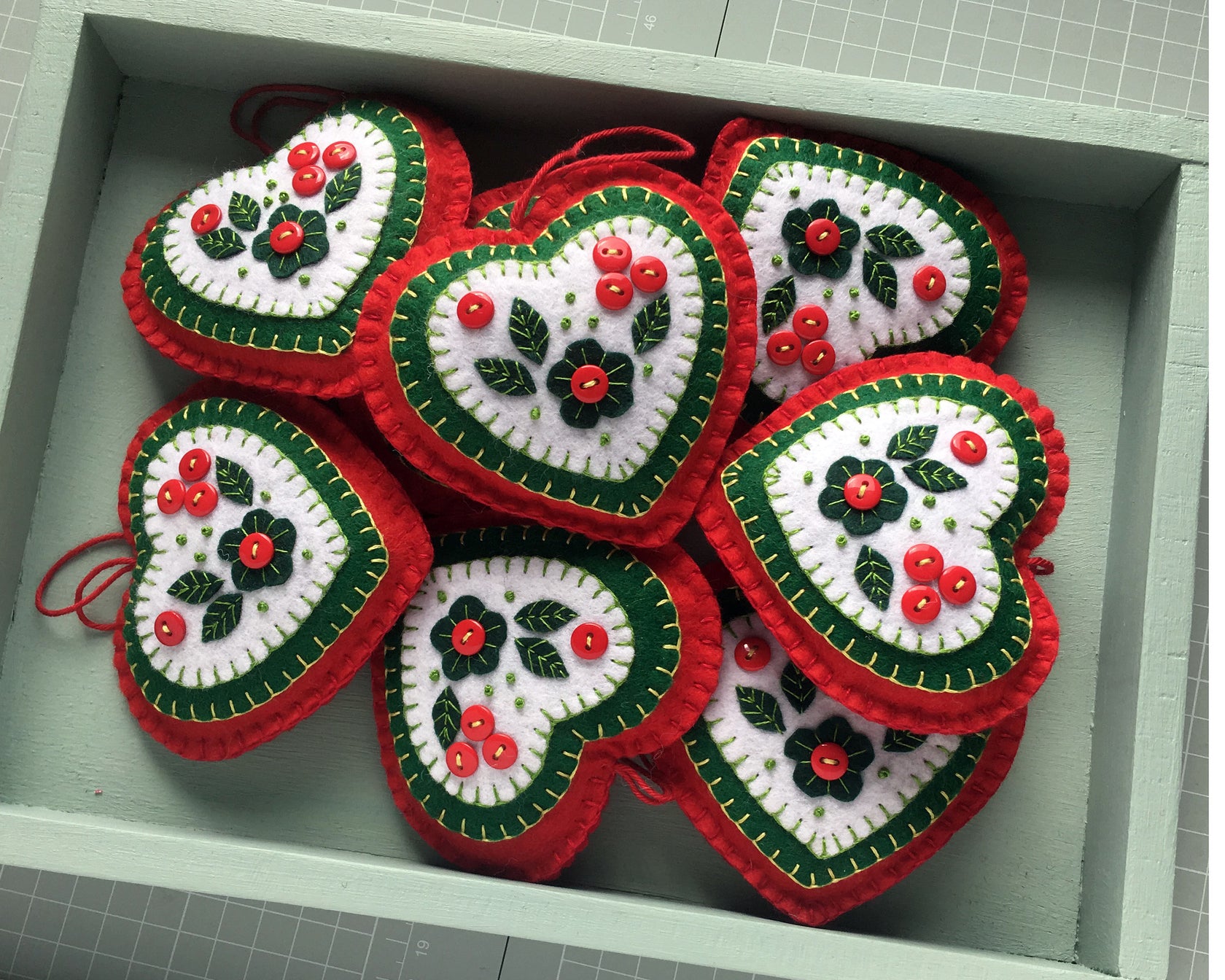 Heart Christmas Ornament PDF Sewing Pattern – Tilly & Puffin